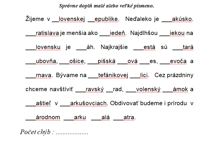 Mgr. Jana Slivová | Doplňovačky zo slovenského jazyka